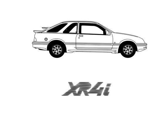 Ford Sierra Xr4 Xr4i Ixo Ixo FORD SIERRA XR4 1984 Bleu Métallisé