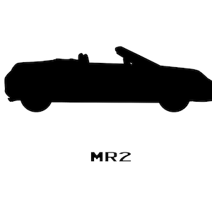 TOYOTA MR2 Car Silhouette Vector - .SVG, .pdf, .png - Etsy