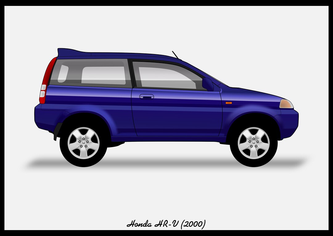 HONDA HR-V - Colour Vector File Download - .PDF, .svg, .png - Etsy