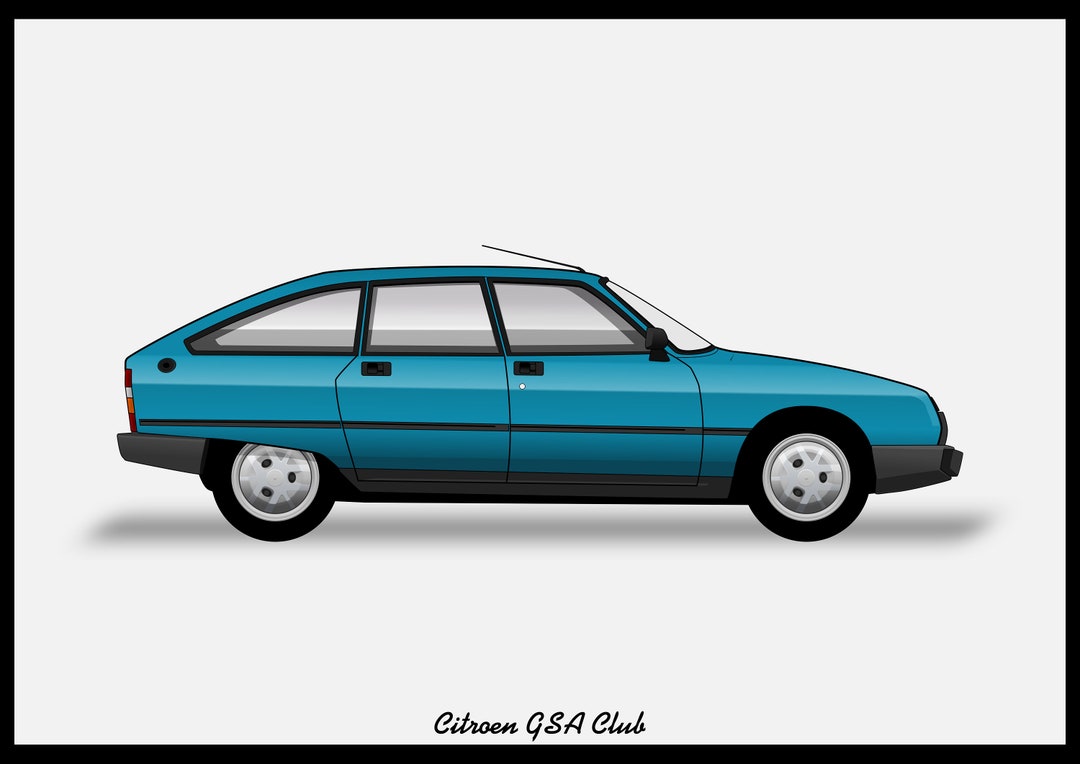CITROEN GSA - Colour Vector File Download - .PDF, .svg, .png - Etsy