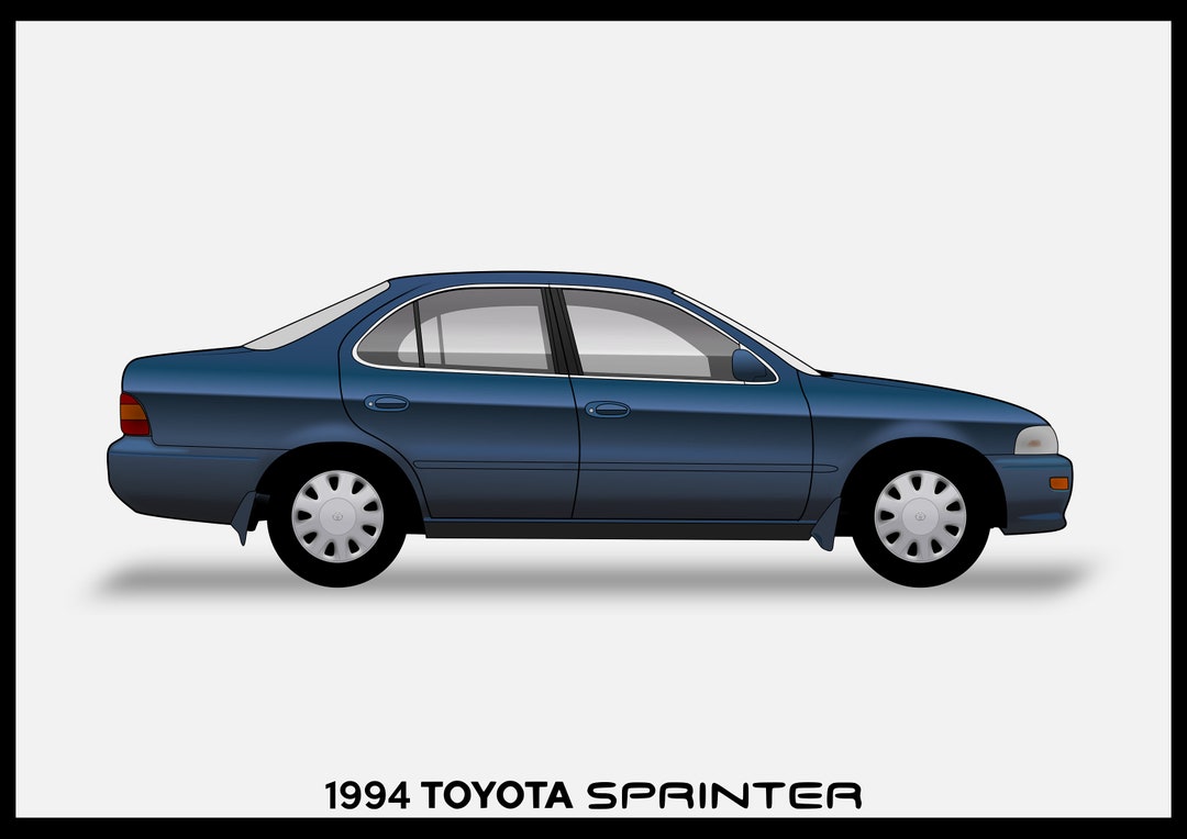 TOYOTA SPRINTER - Colour Vector File Download - .PDF, .svg, .png - Etsy
