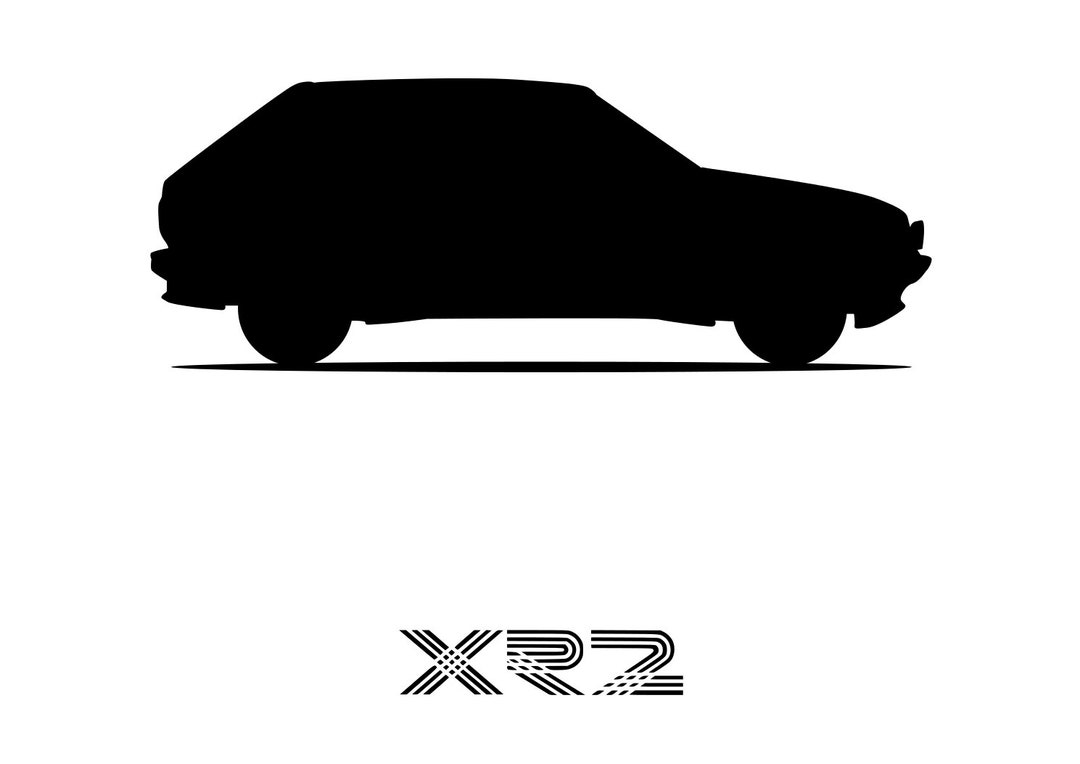 Ford Fiesta XR2 Car Silhouette Vector - .SVG, .PDF, .png - Etsy