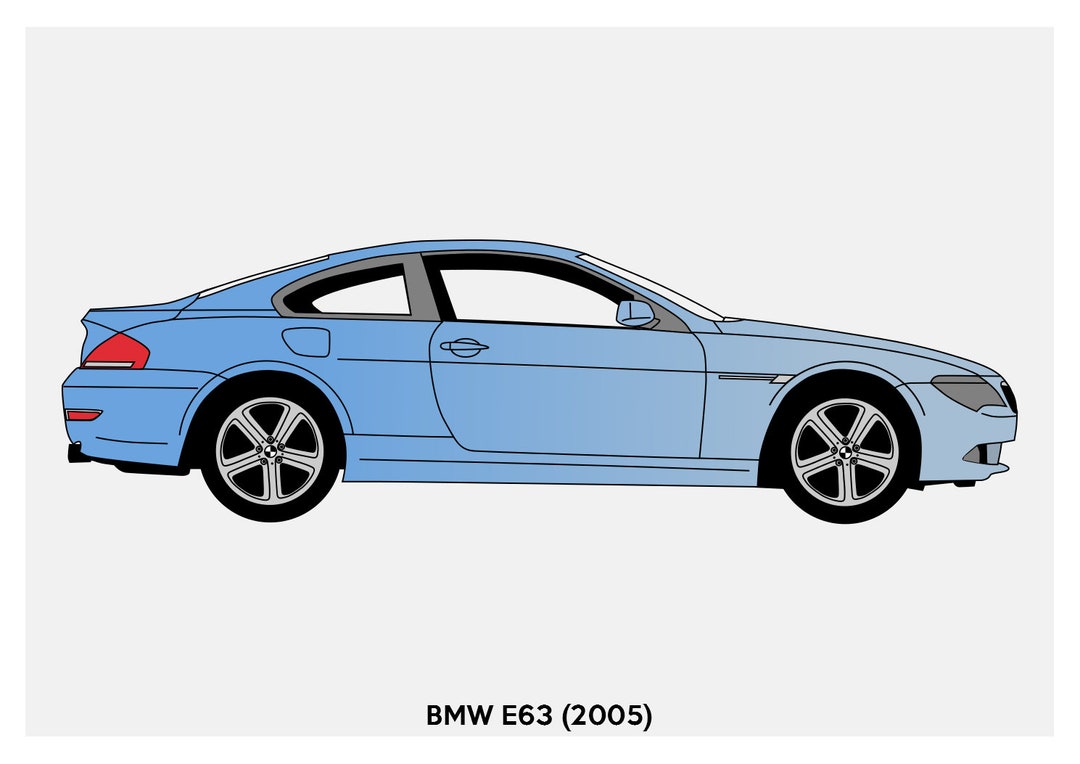 POSTER BMW E63 Vector Art - Etsy