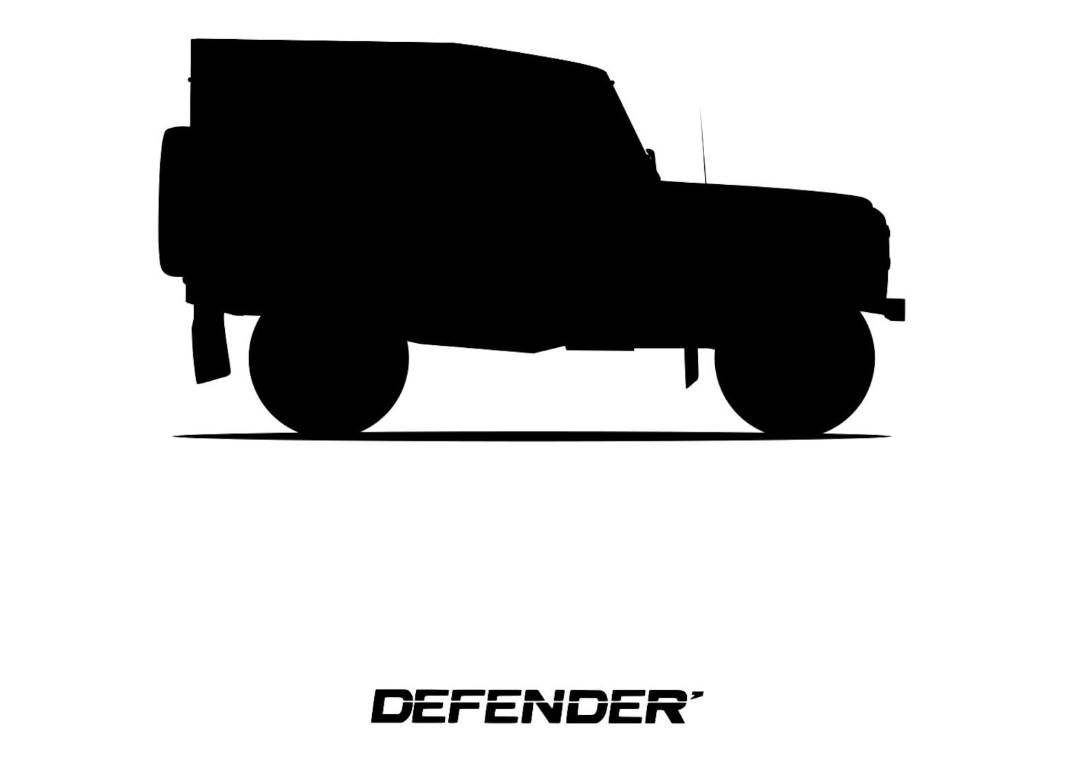 Land Rover Defender Car Silhouette Vector - .SVG, .PDF, .png - Etsy UK