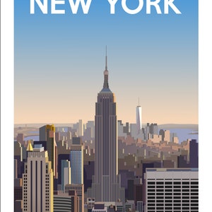 POSTER - NEW YORK - (A4 A3 A2 Sizes) Tourist Travel Wall Art - Etsy