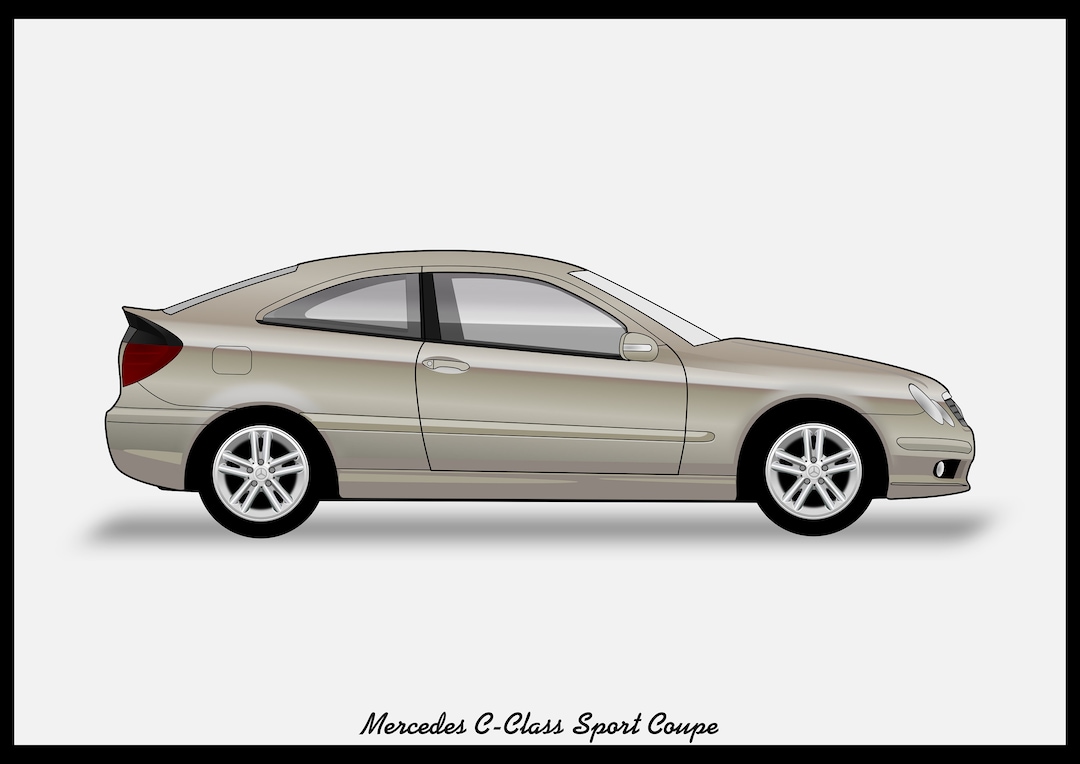 MERCEDES W203 C-class - Colour Vector File Download - .PDF, .svg, .png ...