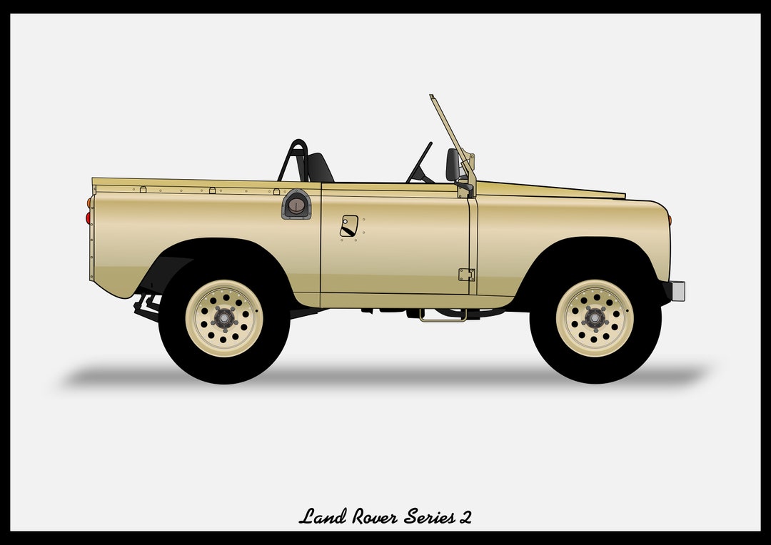 LAND ROVER Series 2 - Colour Vector File Download - .PDF, .svg, .png - Etsy