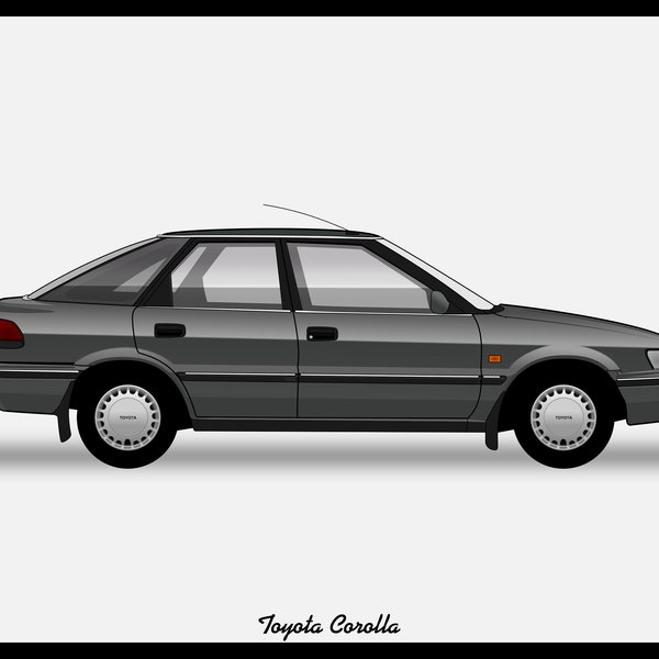 Toyota Corolla Svg - Etsy