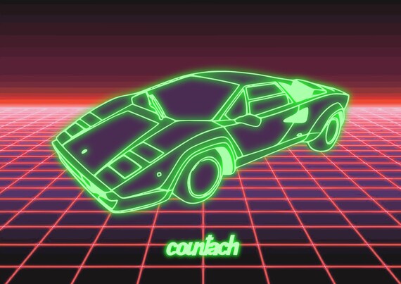 Green Tron Lamborghini