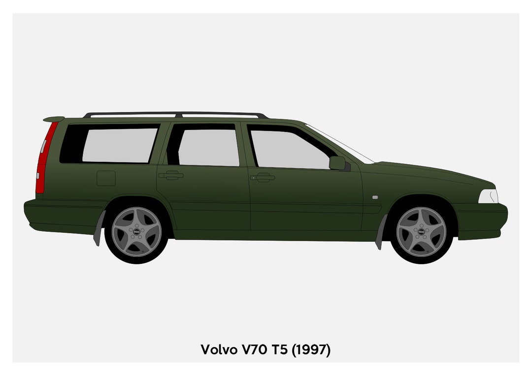 POSTER Volvo V70 Vector Art - Etsy