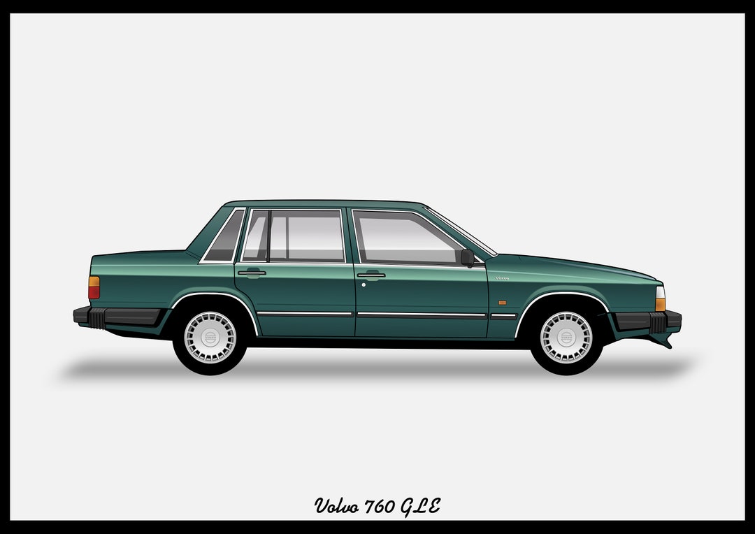VOLVO 760 - Colour Vector File Download - .PDF, .svg, .png - Etsy