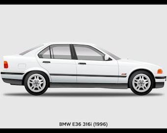 Bmw E36 Vector - Etsy