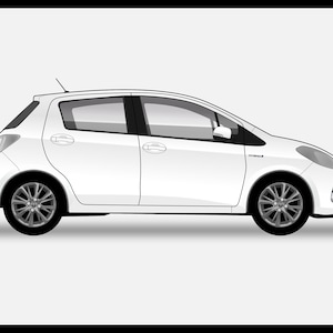 POSTER TOYOTA YARIS Vector Art - Etsy UK