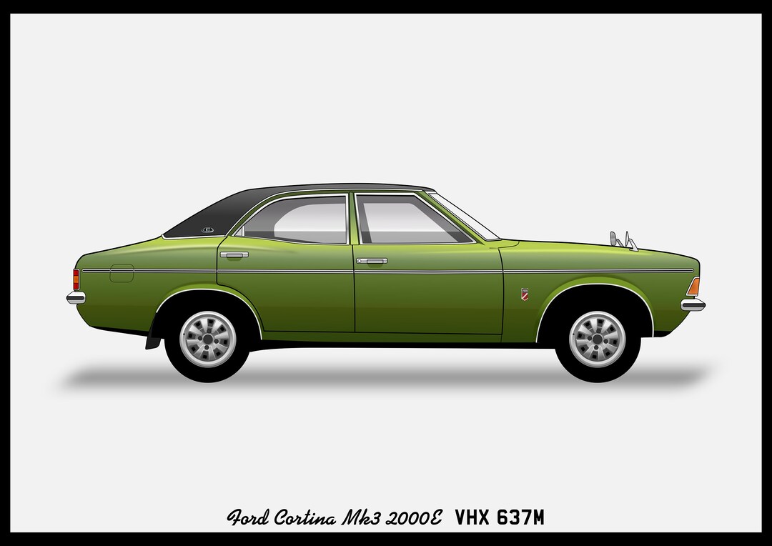 POSTER - FORD CORTINA Mk3 Vector Art - Etsy