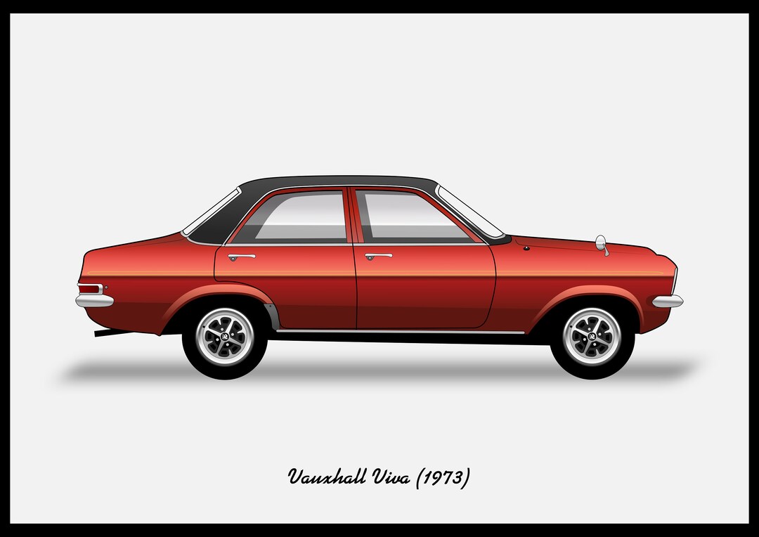 VAUXHALL VIVA - Colour Vector File Download - .PDF, .svg, .png - Etsy