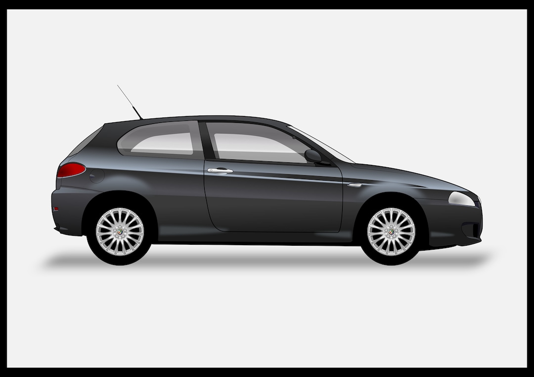 ALFA ROMEO 147 Colour Vector File Download - .PDF, .svg, .png - Etsy