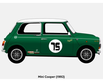 Mini Cooper Vector - Etsy