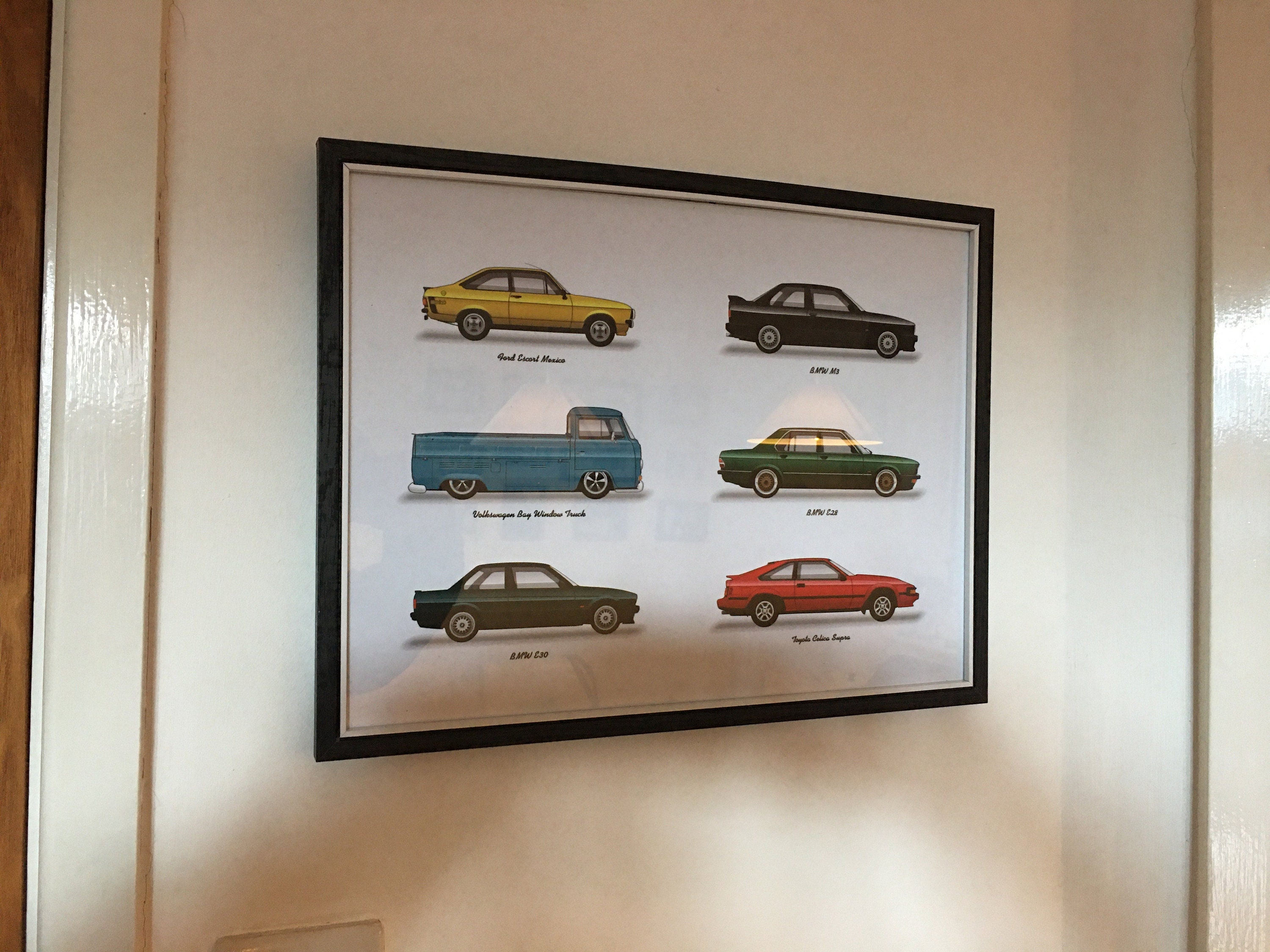 Personalised Car History Poster Digital Drawing and Print of - Etsy