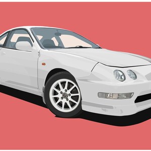 POSTER - Honda Integra Type R - Vector Art - Highly Detailed - Etsy