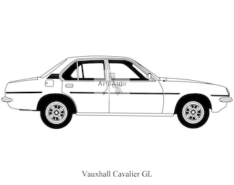 VAUXHALL CORSA Outline Vector .SVG .pdf .png | Etsy