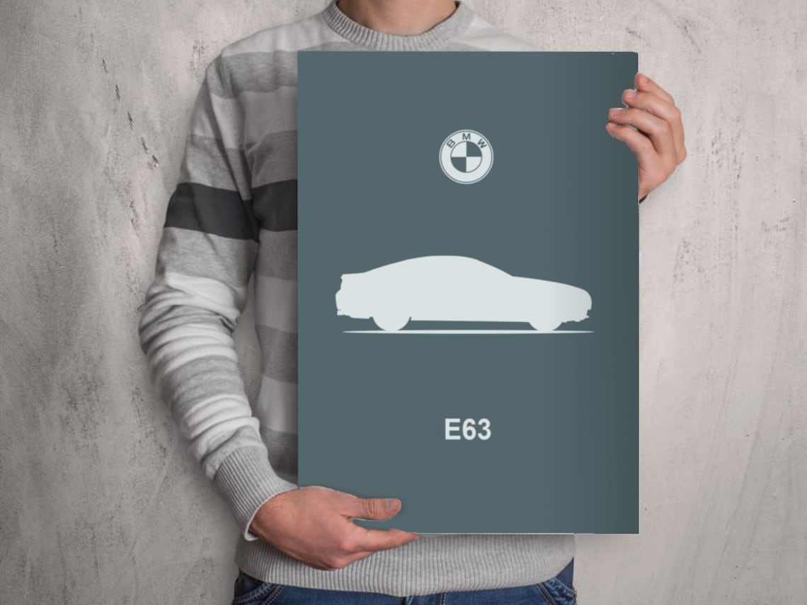 POSTER - BMW E63 6-series Silhouette - Etsy