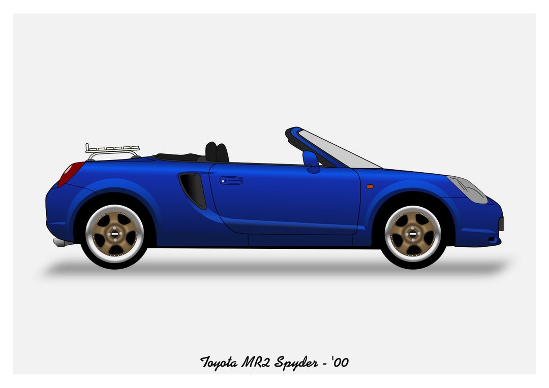 POSTER TOYOTA MR2 SPYDER Vector Art - Etsy