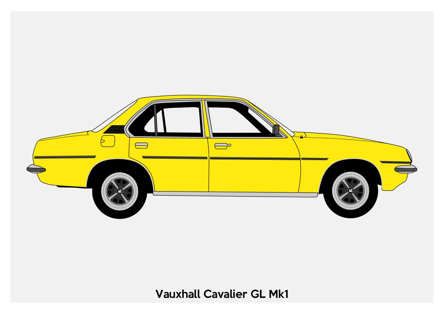 POSTER Vauxhall Cavalier Mk1 Vector Art - Etsy