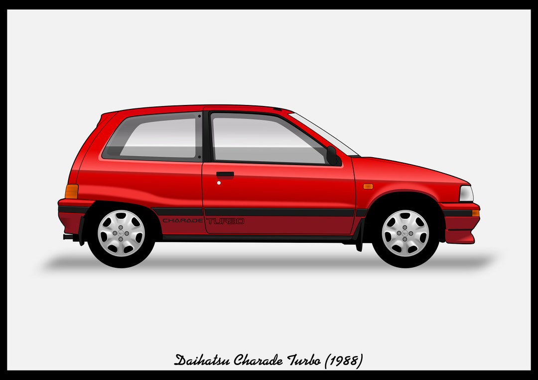 DAIHATSU CHARADE Turbo Colour Vector File Download .PDF - Etsy