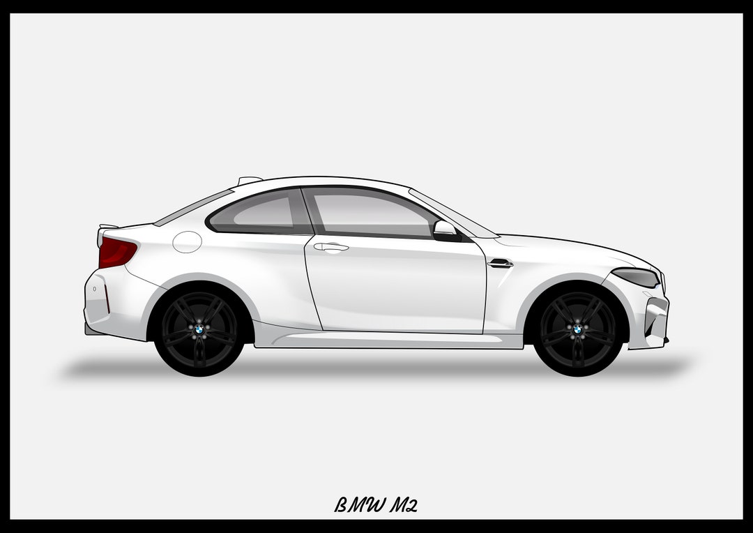 BMW M2 - 2 Series - Colour Vector File Download - .PDF, .svg, .png - Etsy