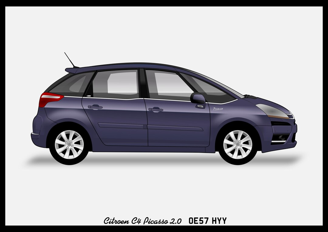 CITROEN PICASSO Mk2 - Colour Vector File Download - .PDF, .svg, .png - Etsy