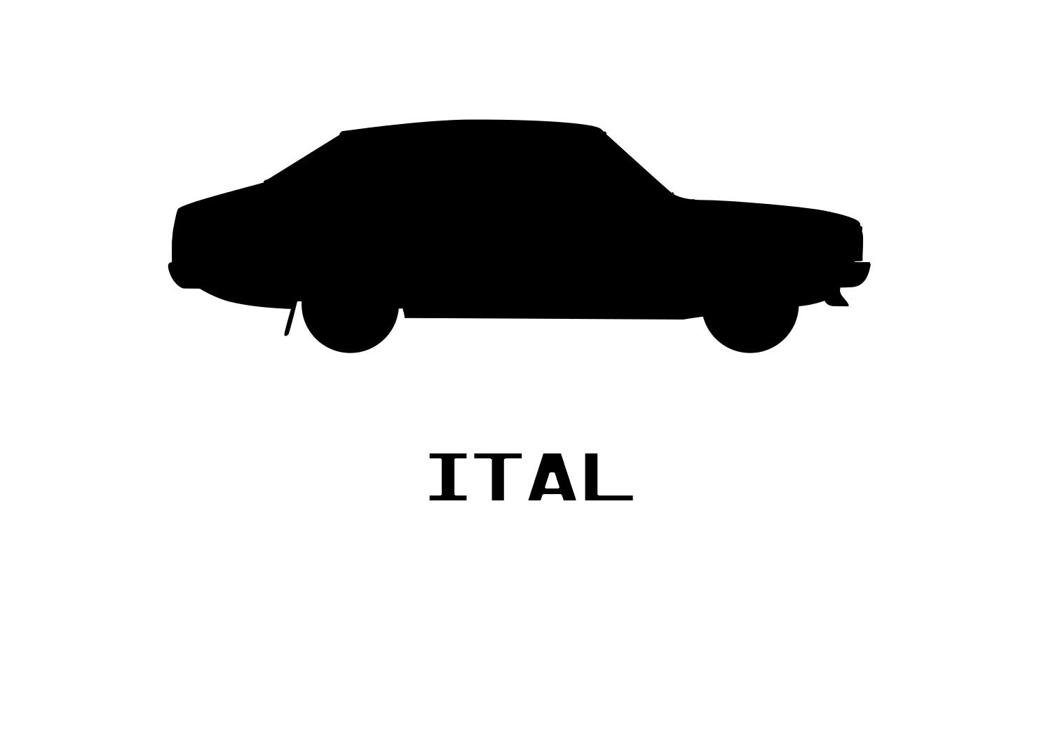 MORRIS ITAL Car Silhouette Vector .SVG .pdf .png | Etsy