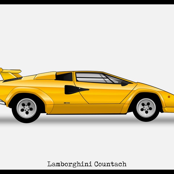 Lamborghini Vector - Etsy