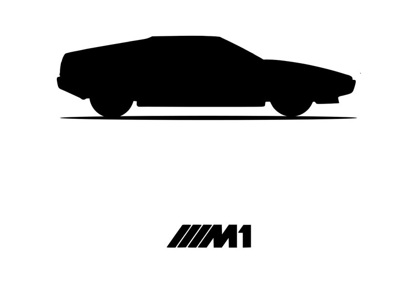 BMW M1 Car Silhouette Vector .SVG .PDF .png | Etsy