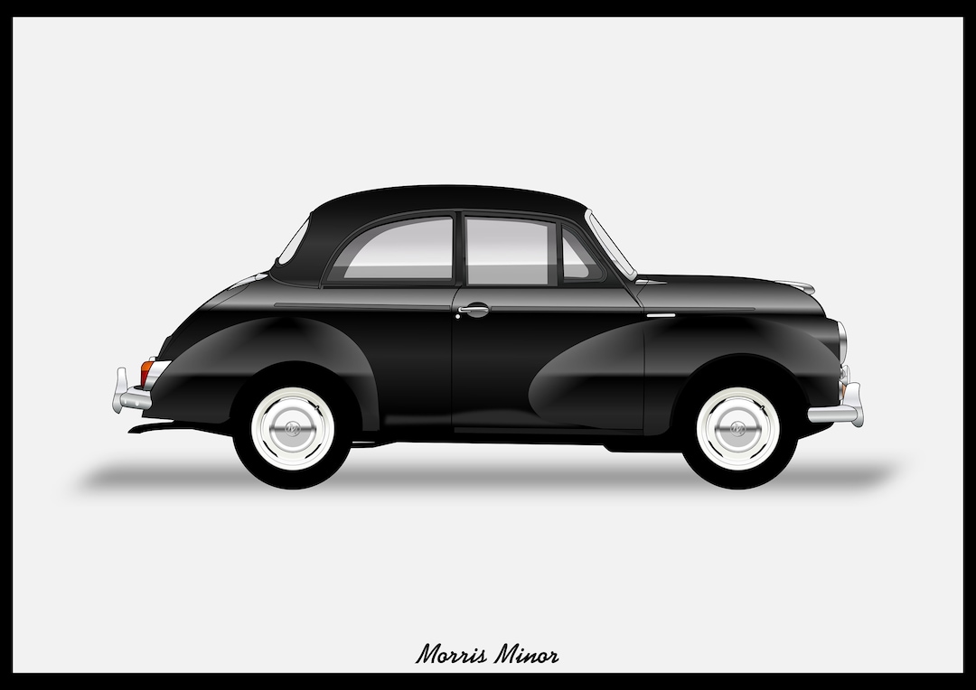 MORRIS MINOR - Colour Vector File Download - .PDF, .svg, .png - Etsy