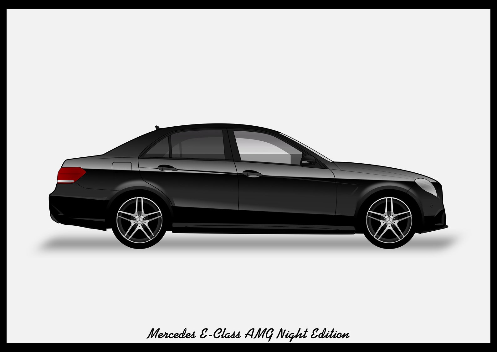 MERCEDES W212 E-class - Colour Vector File Download - .PDF, .svg, .png ...