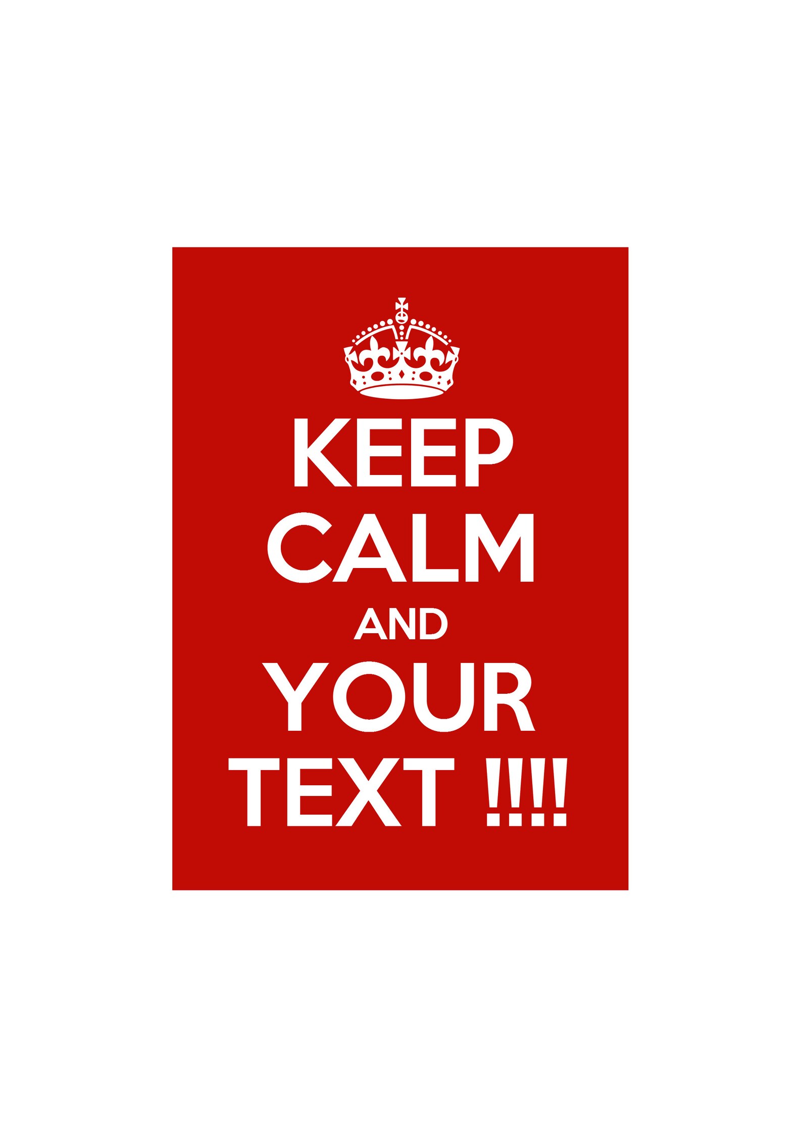 POSTER CUSTOM Keep Calm Wall Poster Print Your Text & | Etsy