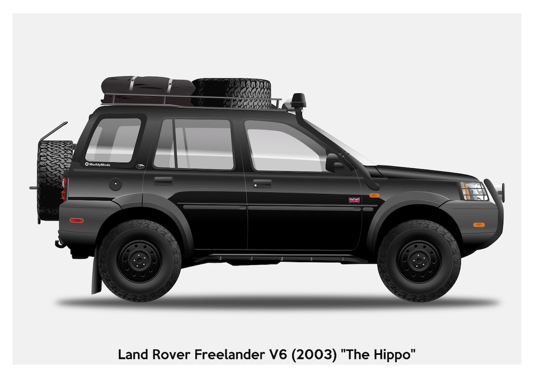 POSTER - Land Rover Freelander Vector Art - Etsy