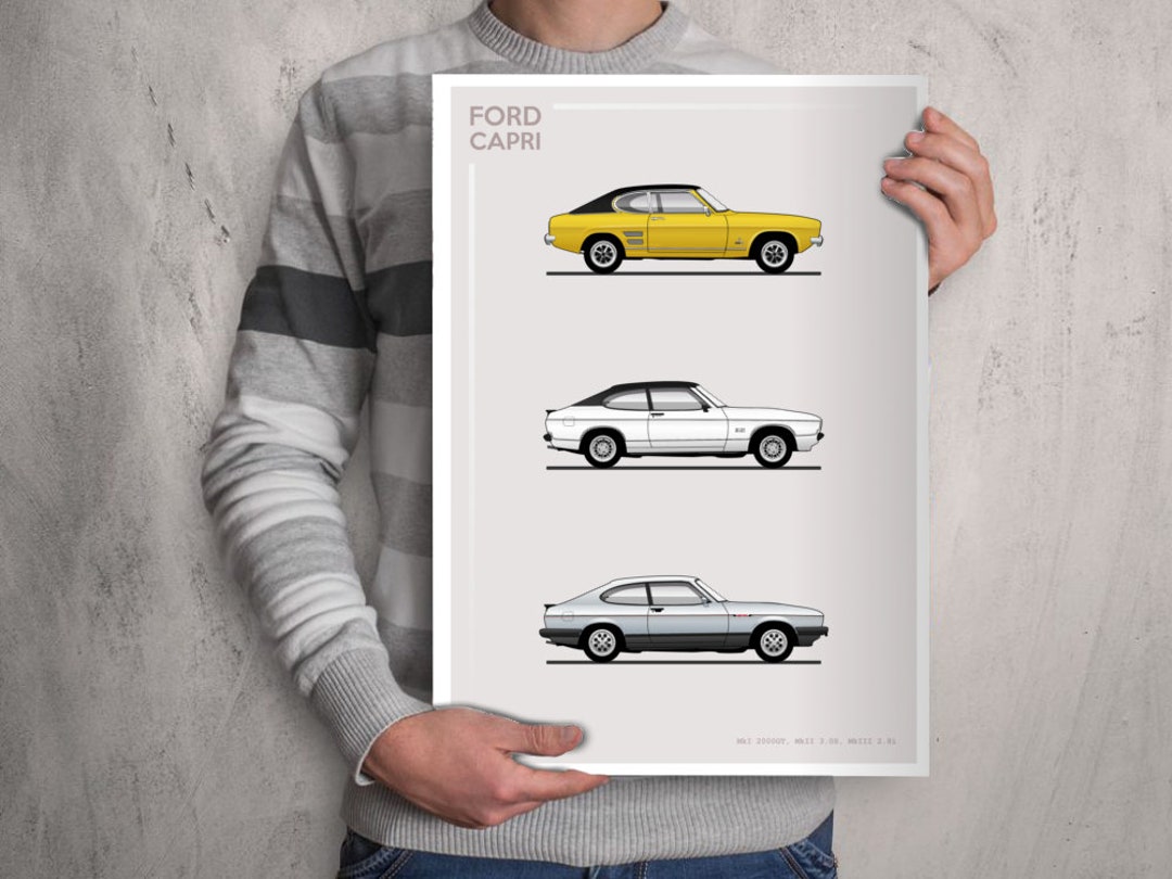 POSTER - FORD CAPRI Evolution - Colour - Etsy