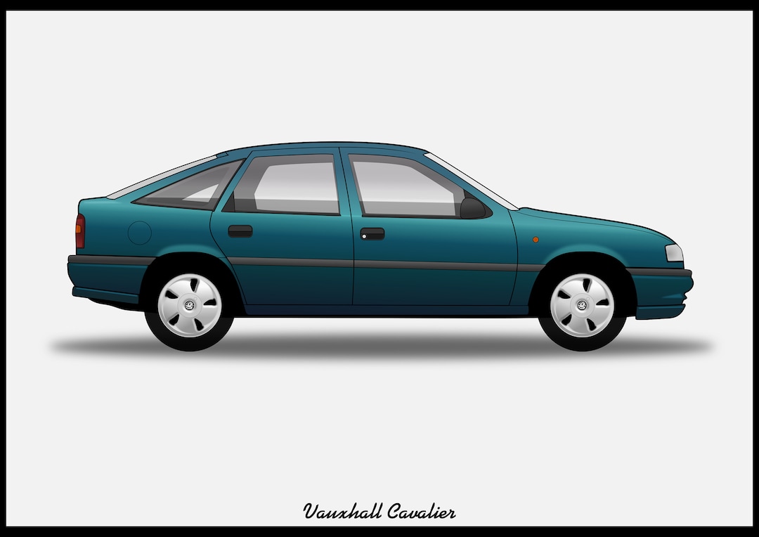 POSTER - VAUXHALL CAVALIER Mk3 Vector Art - Etsy