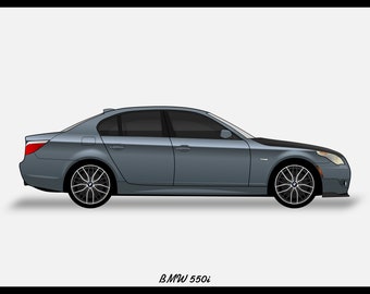 Bmw E60 Vector - Etsy