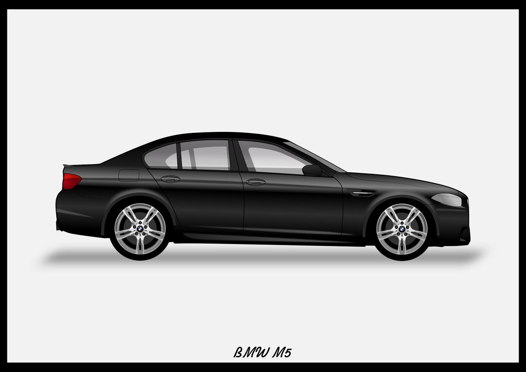 BMW F10 - 5 Series M5 - Colour Vector File Download - .PDF, .svg, .png ...