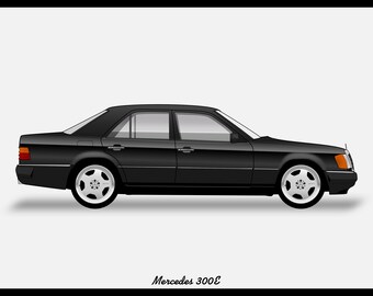 Mercedes W124 Poster - Etsy