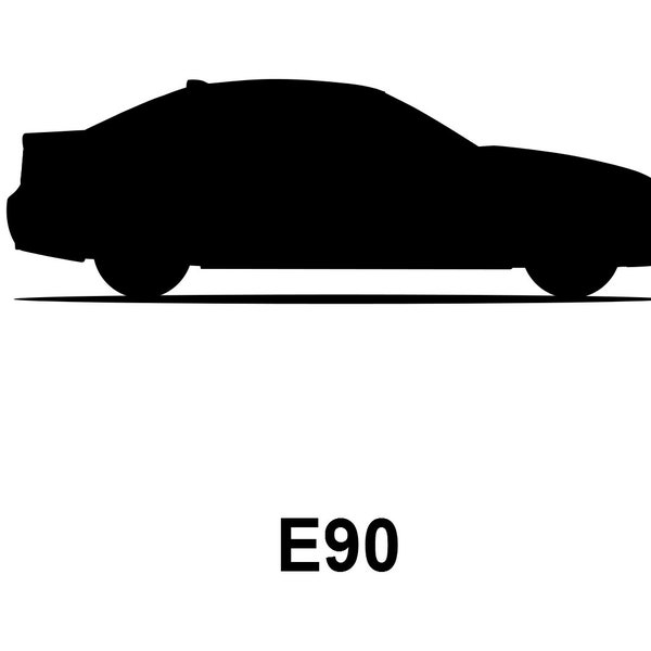 Bmw E90 Silhouette - Etsy
