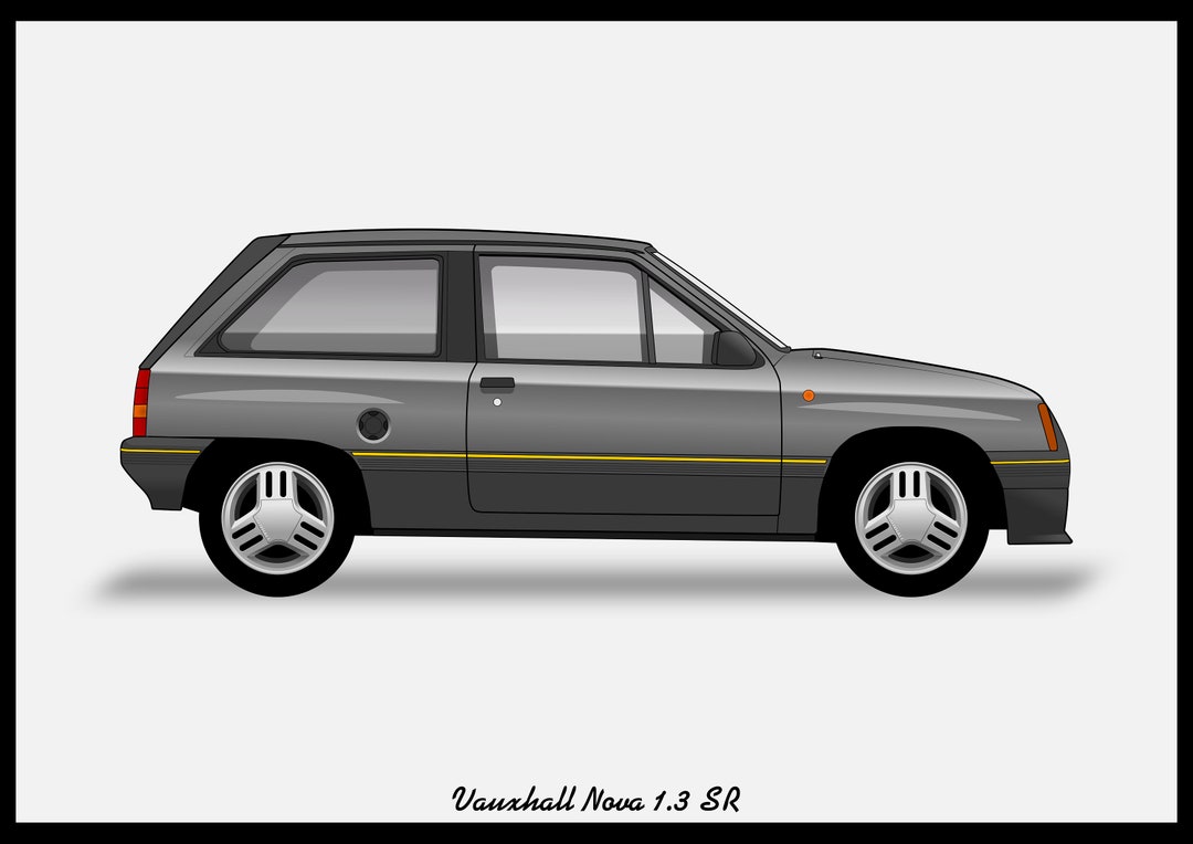 VAUXHALL NOVA - Colour Vector File Download - .PDF, .svg, .png - Etsy