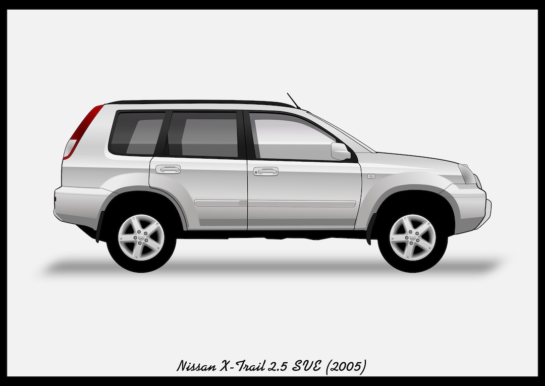 NISSAN X TRAIL - Colour Vector File Download - .PDF, .svg, .png - Etsy