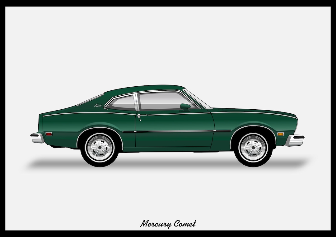 MERCURY COMET - Colour Vector File Download - .PDF, .svg, .png - Etsy