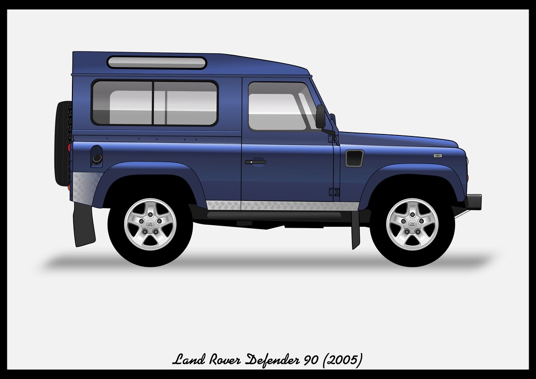LAND ROVER Defender - Colour Vector File Download - .PDF, .svg, .png - Etsy