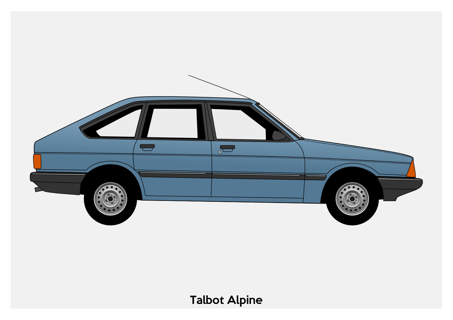 TALBOT ALPINE Colour Vector File Download .PDF .svg .png - Etsy