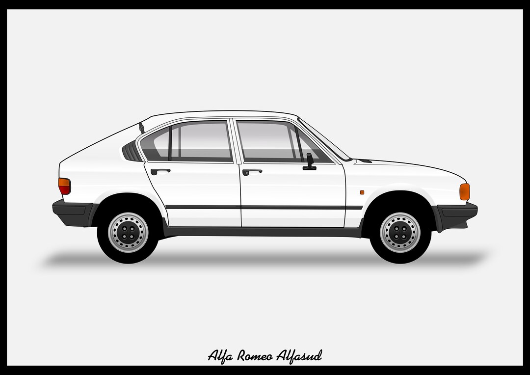 ALFA ROMEO Alfasud Colour Vector File Download - .PDF, .svg, .png - Etsy