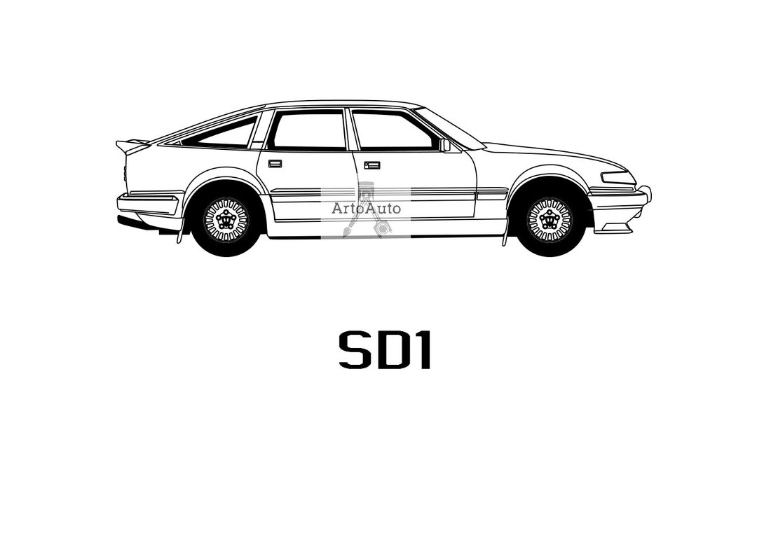 ROVER SD1 Outline Vector - .SVG, .pdf, .png - Etsy UK
